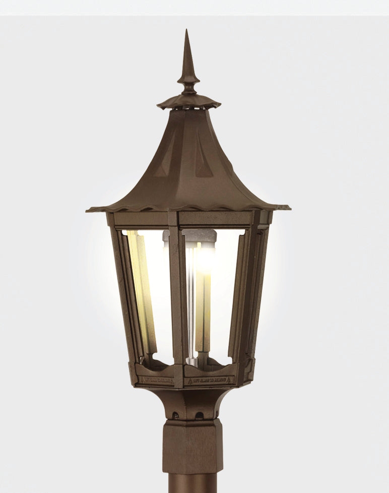 The Cavalier 1400H Post Mount Gaslight by American Gas Lamp Works ...
