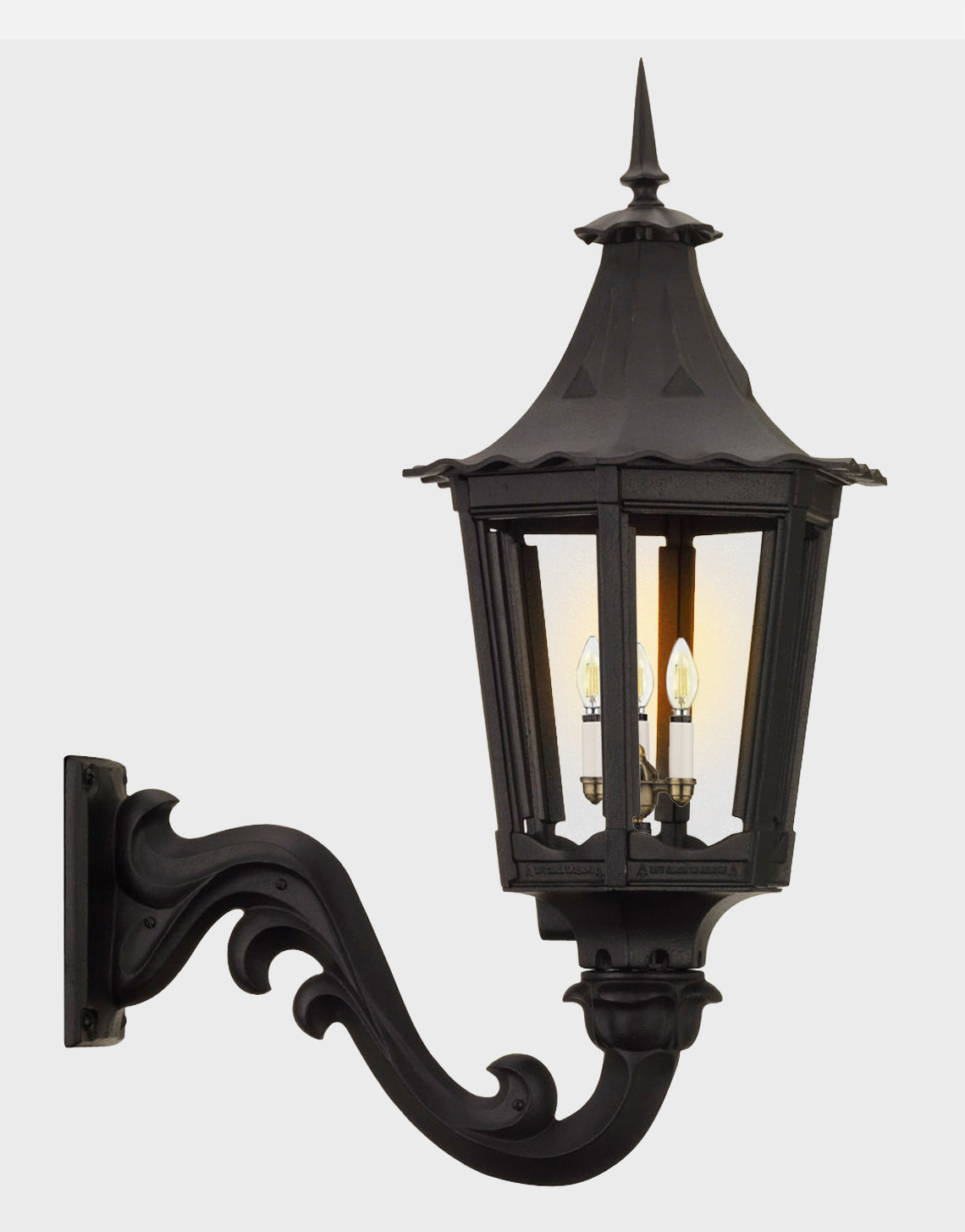 The Cavalier 1400W Wall Mount Gaslight by American Gas Lamp Works ...
