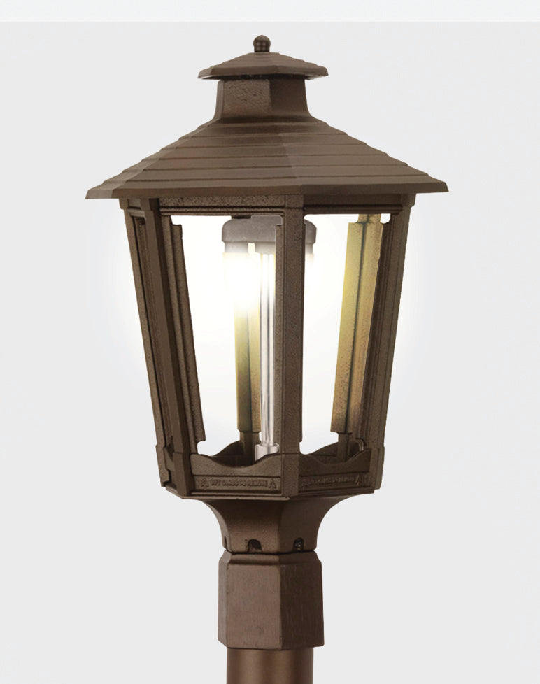 The Cosmopolitan 1600H Post Mounted Gaslight by American Gas Lamp Works ...