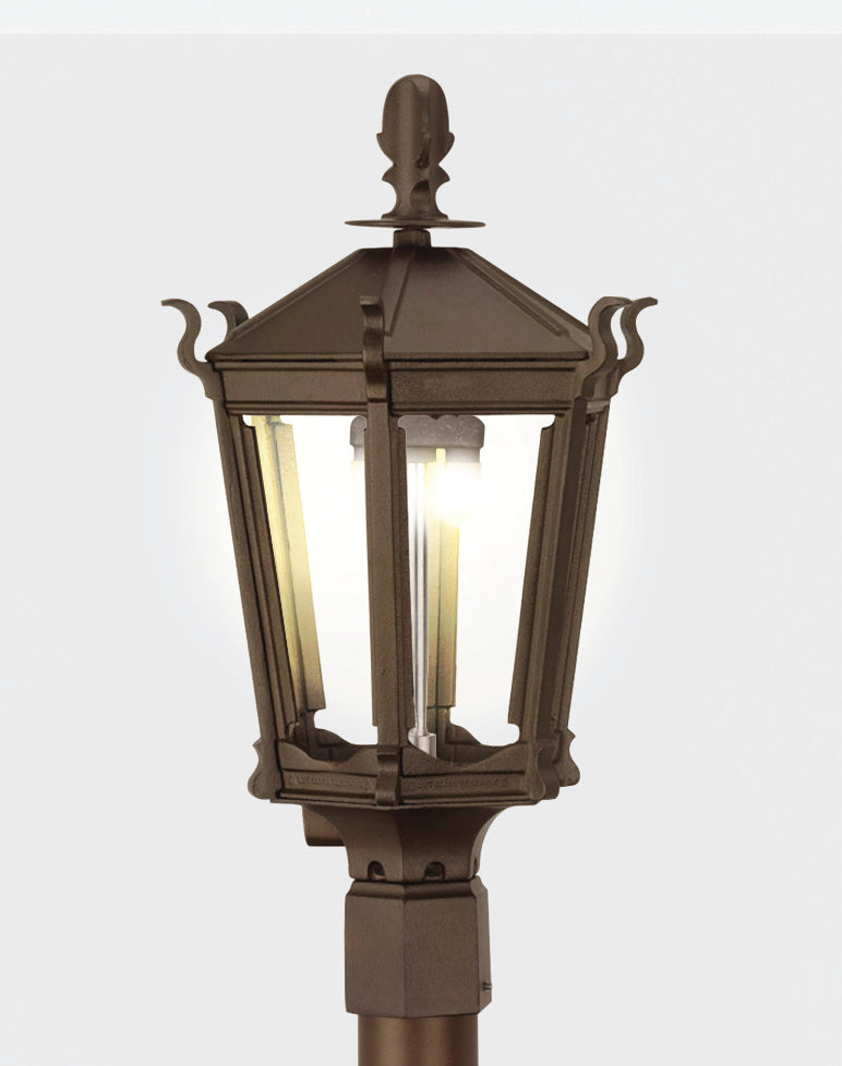 The Gothic 2900H Post Mount Gaslight by American Gas Lamp Works ...