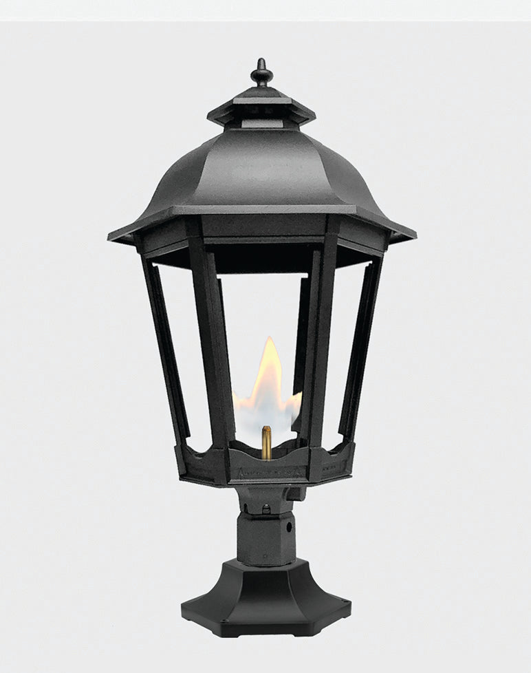 The Grand Bavarian 3200R Pier Mount Gaslight by American Gas Lamp Works ...