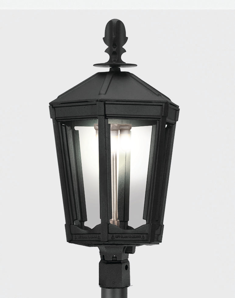 The Grand Vienna 3100H Post Mount Gaslight by American Gas Lamp Works ...