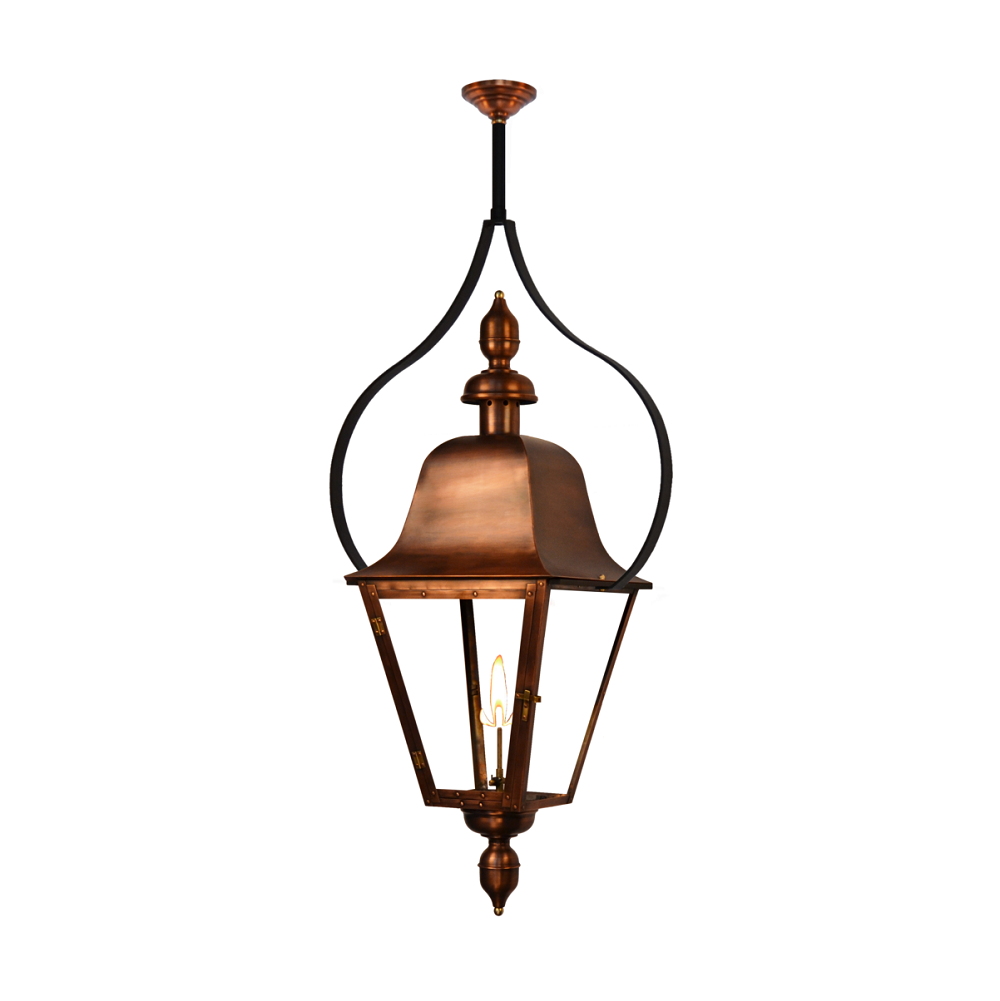 Belmont Lanterns with Hanging Pendent Yoke Mount – Gaslights.com