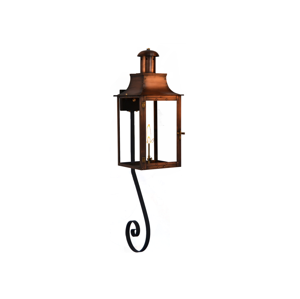 Somerset Lantern with Bottom Scroll – Gaslights.com
