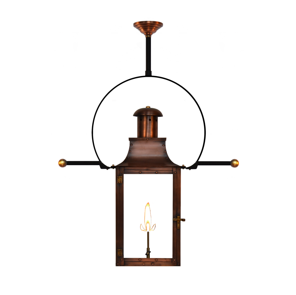 Somerset Lantern with Hanging Classic Yoke Ladder Rest – Gaslights.com