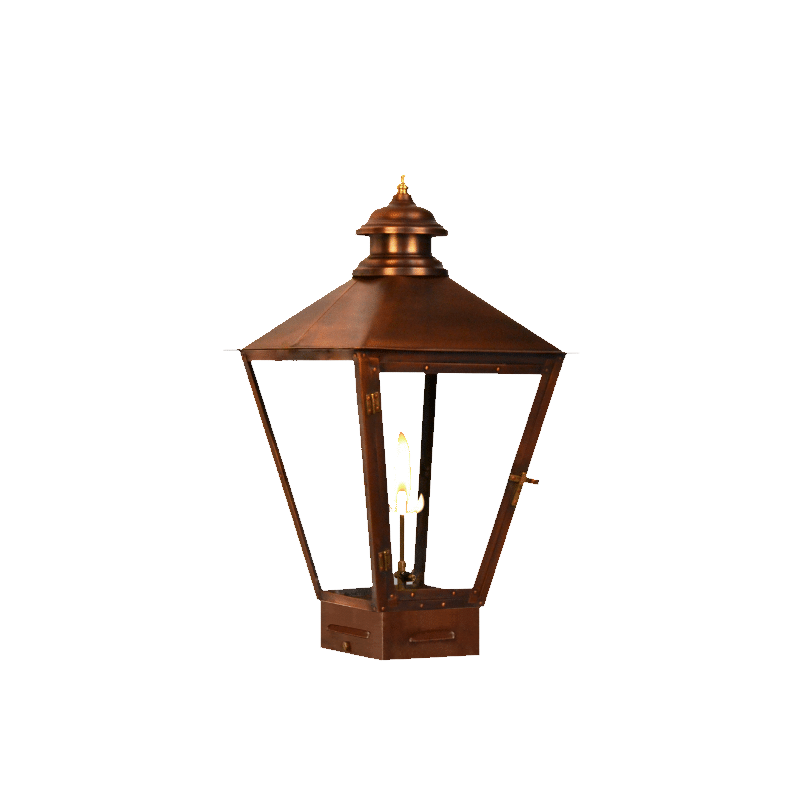 Adams Street with Copper Pier Mount – Gaslights.com