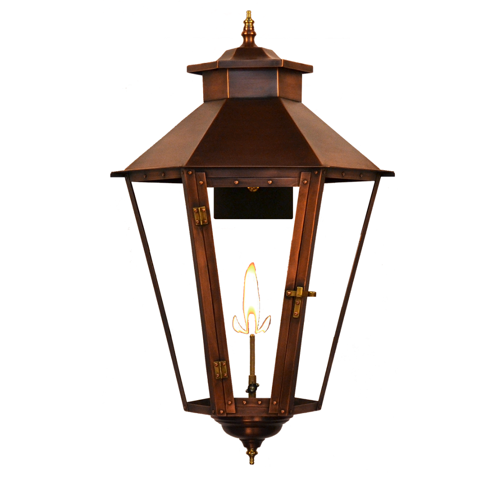 Bayou Street Lantern with Standard Wall Mount – Gaslights.com