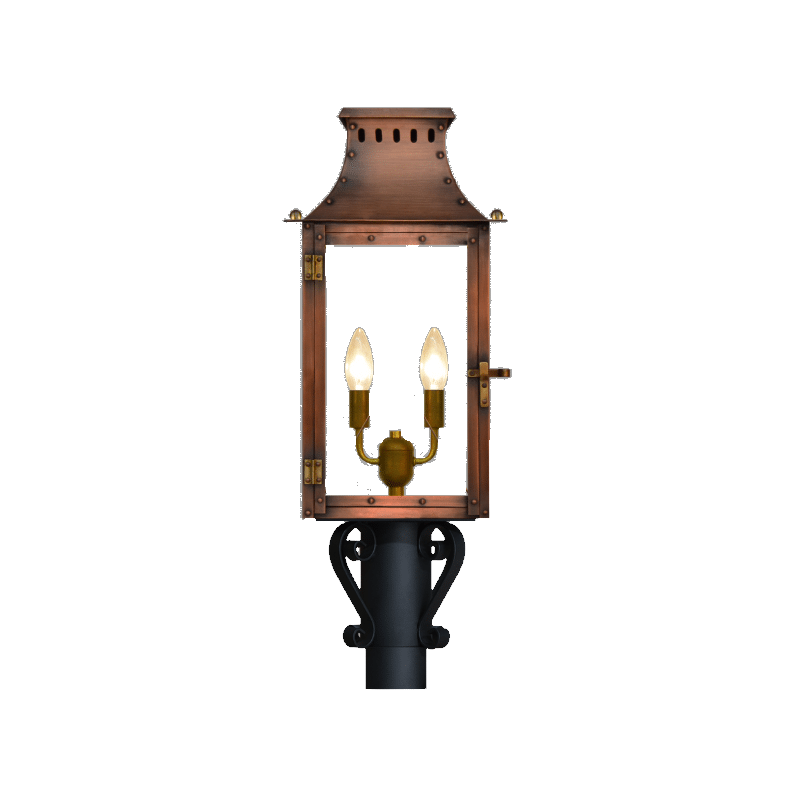Market Street Lantern with Grand Post Mount – Gaslights.com