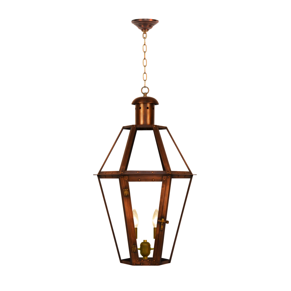 Mount Vernon Lantern with Hanging Chain Mount – Gaslights.com