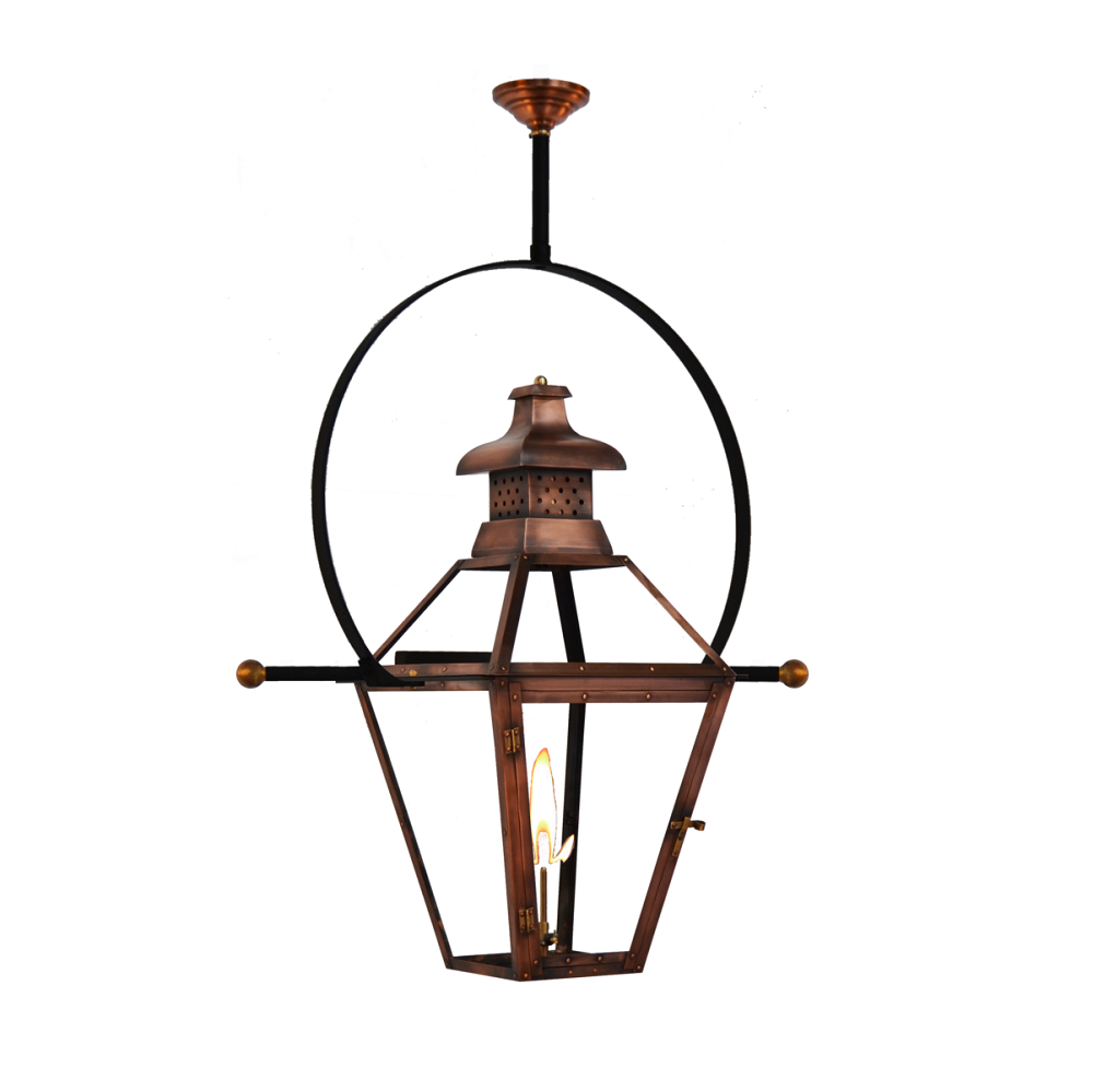 Pebble Hill Lantern with Hanging Classic Yoke Ladder Rest – Gaslights.com